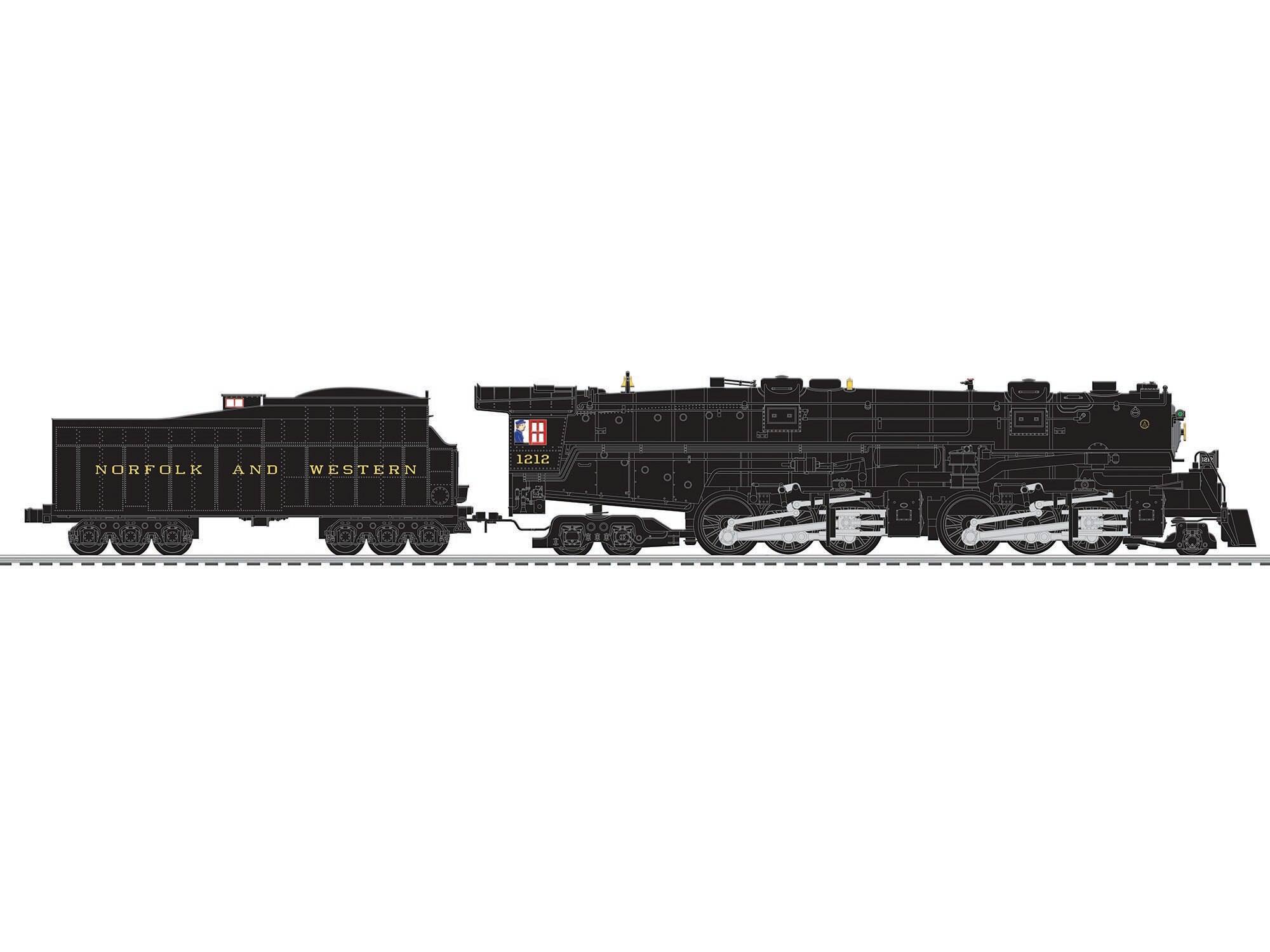 Norfolk & Western LionMaster Class A Locomotive #1212