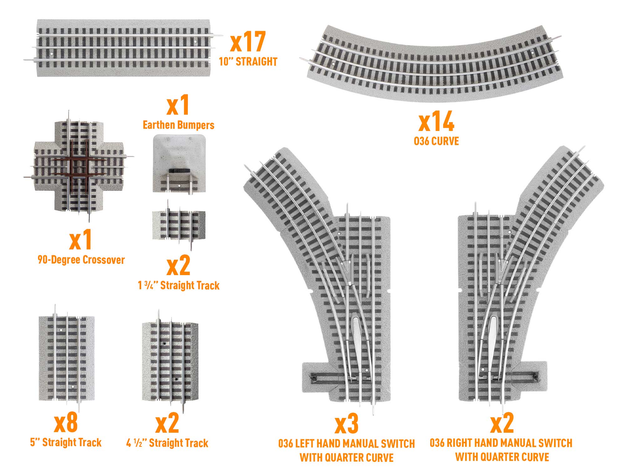Deluxe FasTrack® Layout (50 Piece Set)