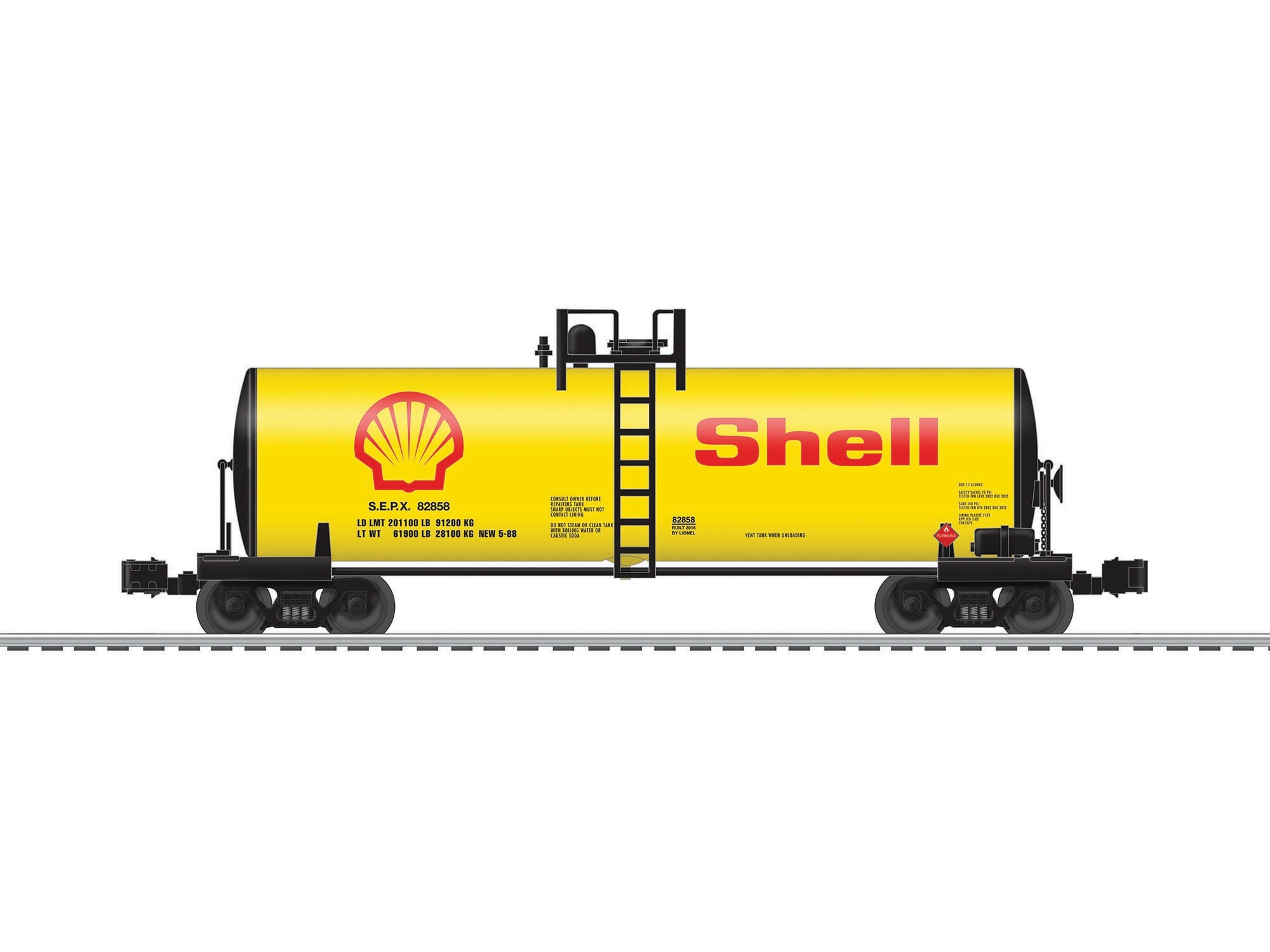 Shell Unibody Tank Car