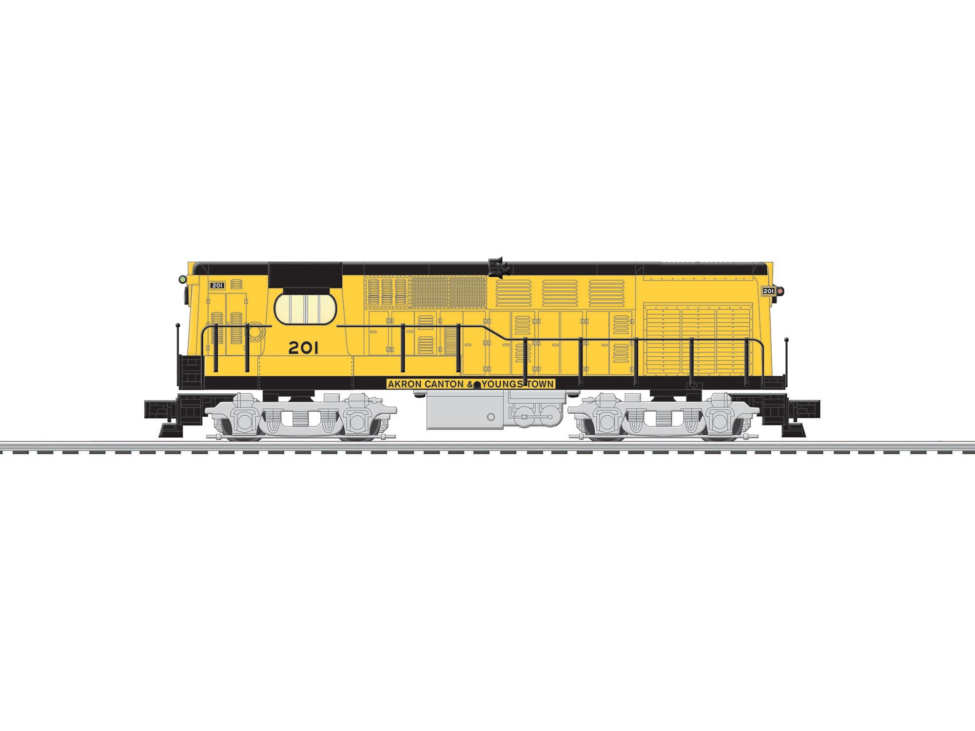 Akron, Canton & Youngstown LEGACY H16-44 Diesel Locomotive #201