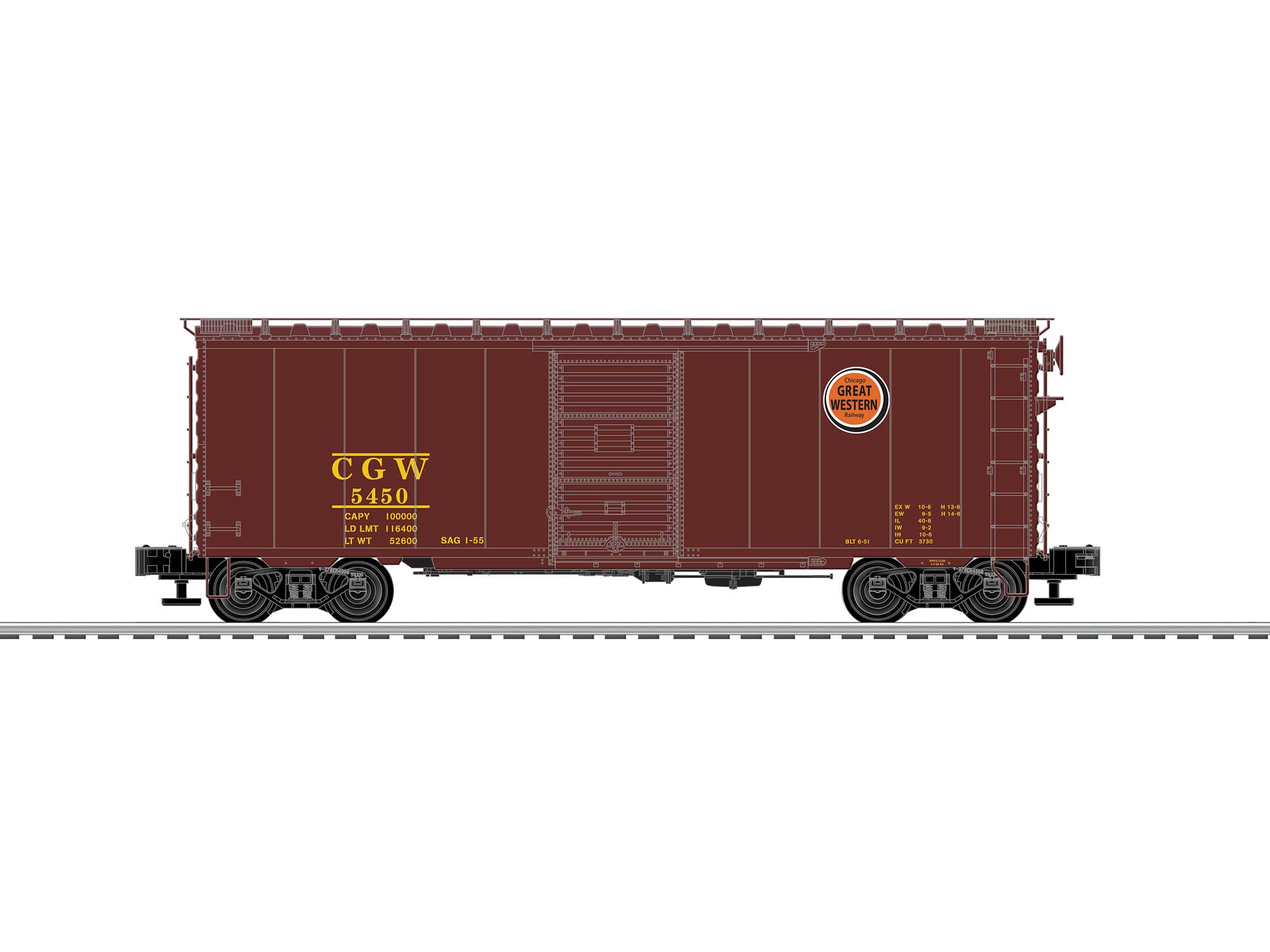 Chicago Great Western Grain Door PS-1 Boxcar
