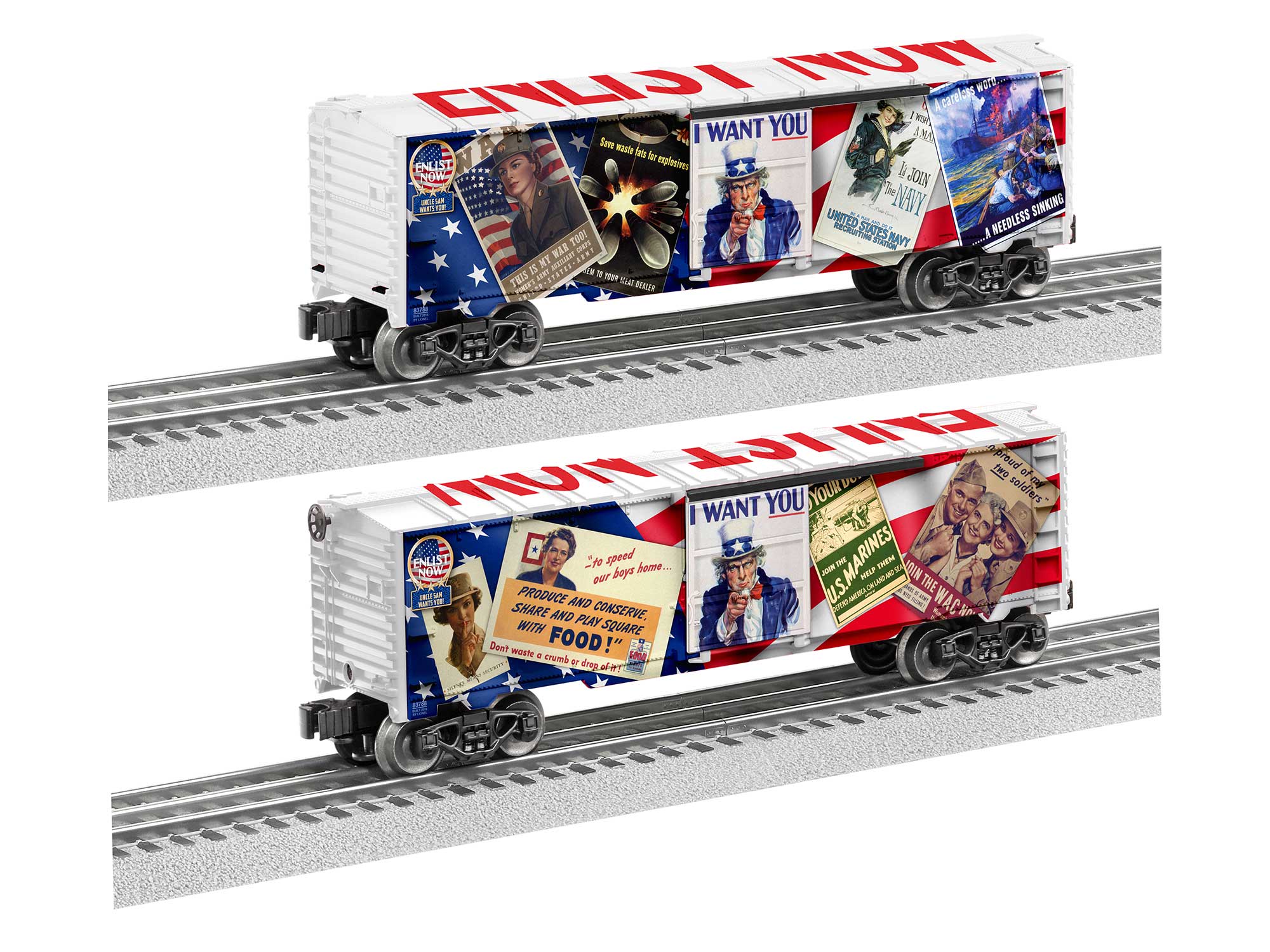 Uncle Sam "Enlist Now" Boxcar
