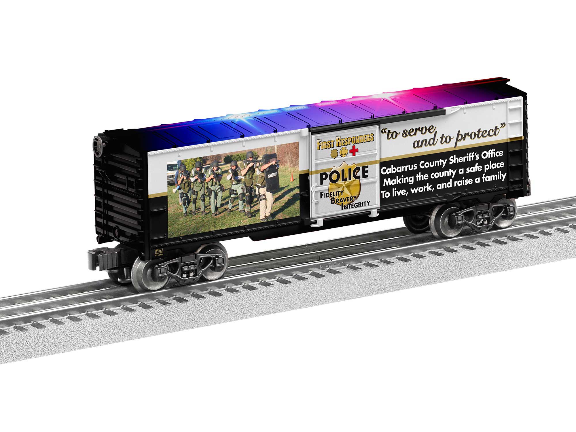 Police Personalized Boxcar