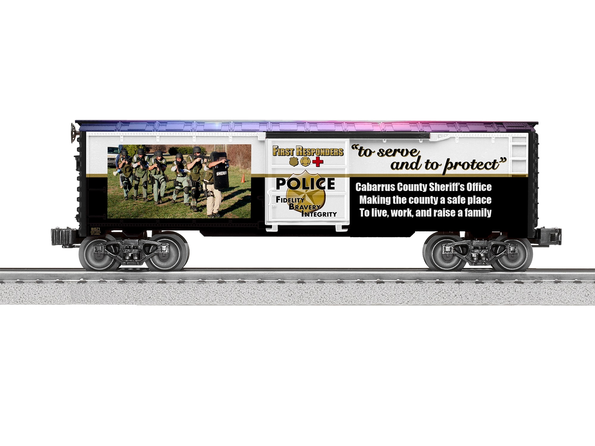 Police Personalized Boxcar