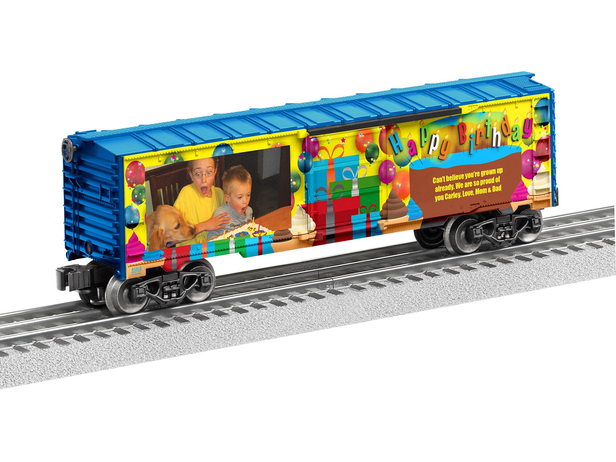 Happy Birthday Personalized Boxcar