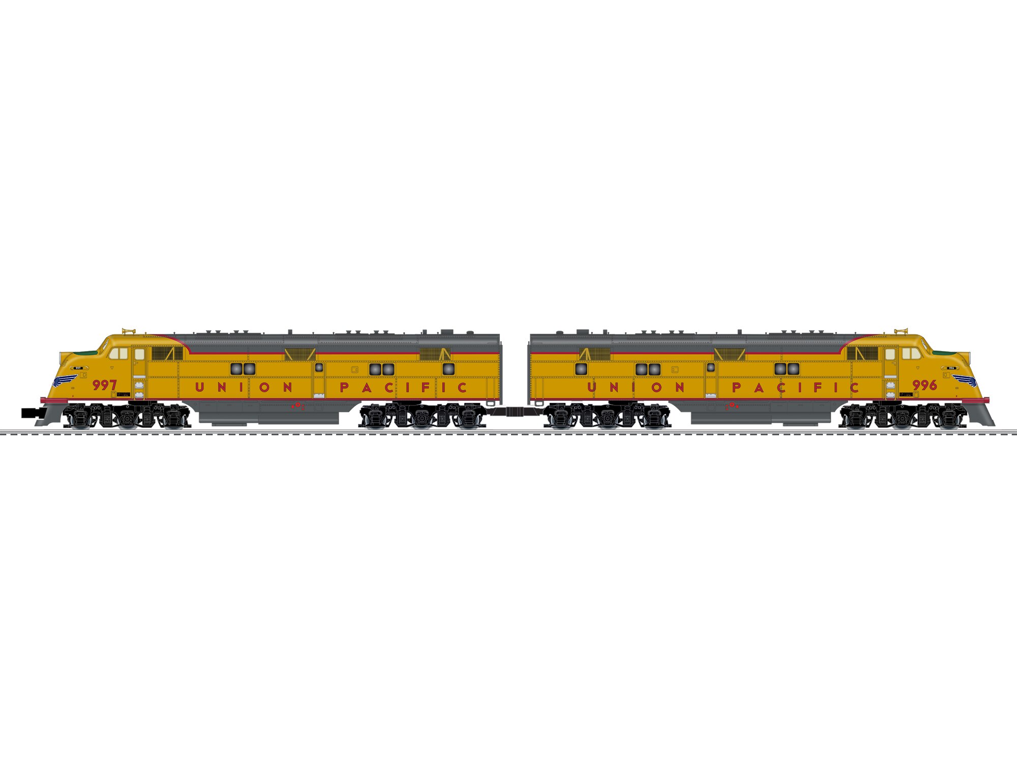 Union Pacific LEGACY E6 AA Set #996-7