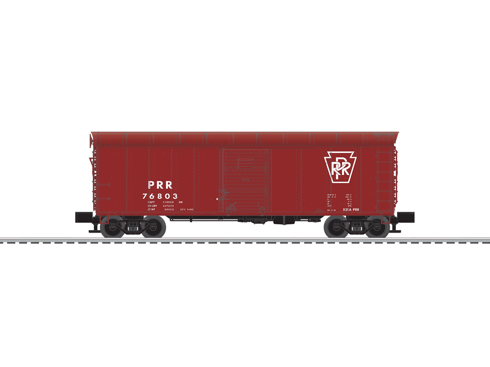 Pennsylvania X31 Round Roof Boxcar #76803