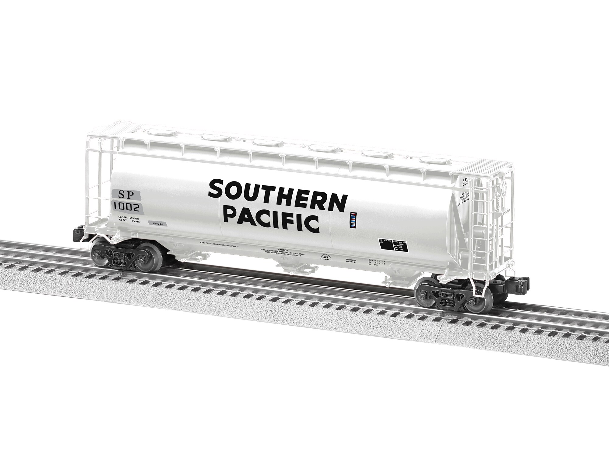 Southern Pacific Cylindrical Covered Hopper #1002