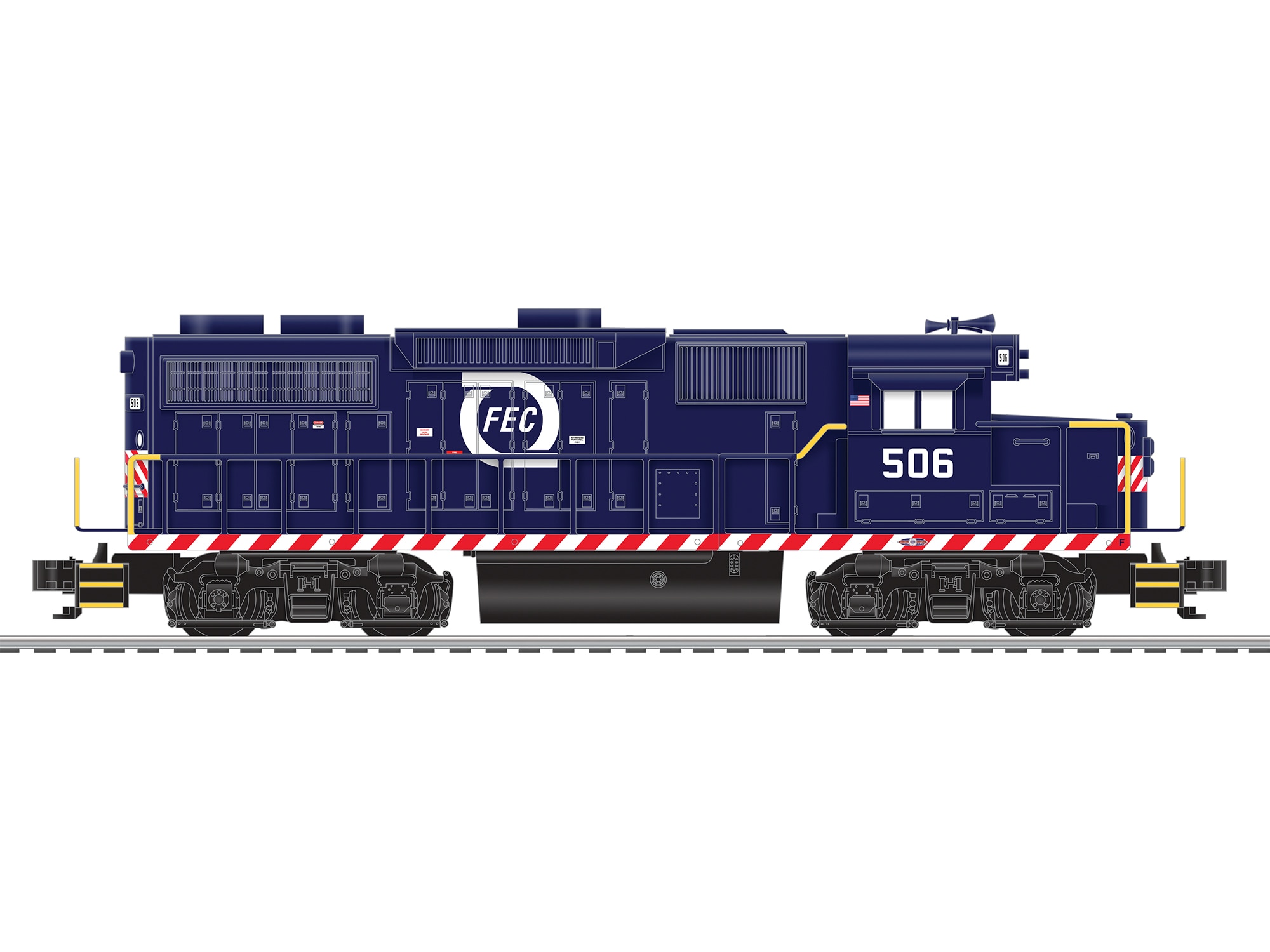 Florida East Coast LionChief Plus GP38 w/Bluetooth #506