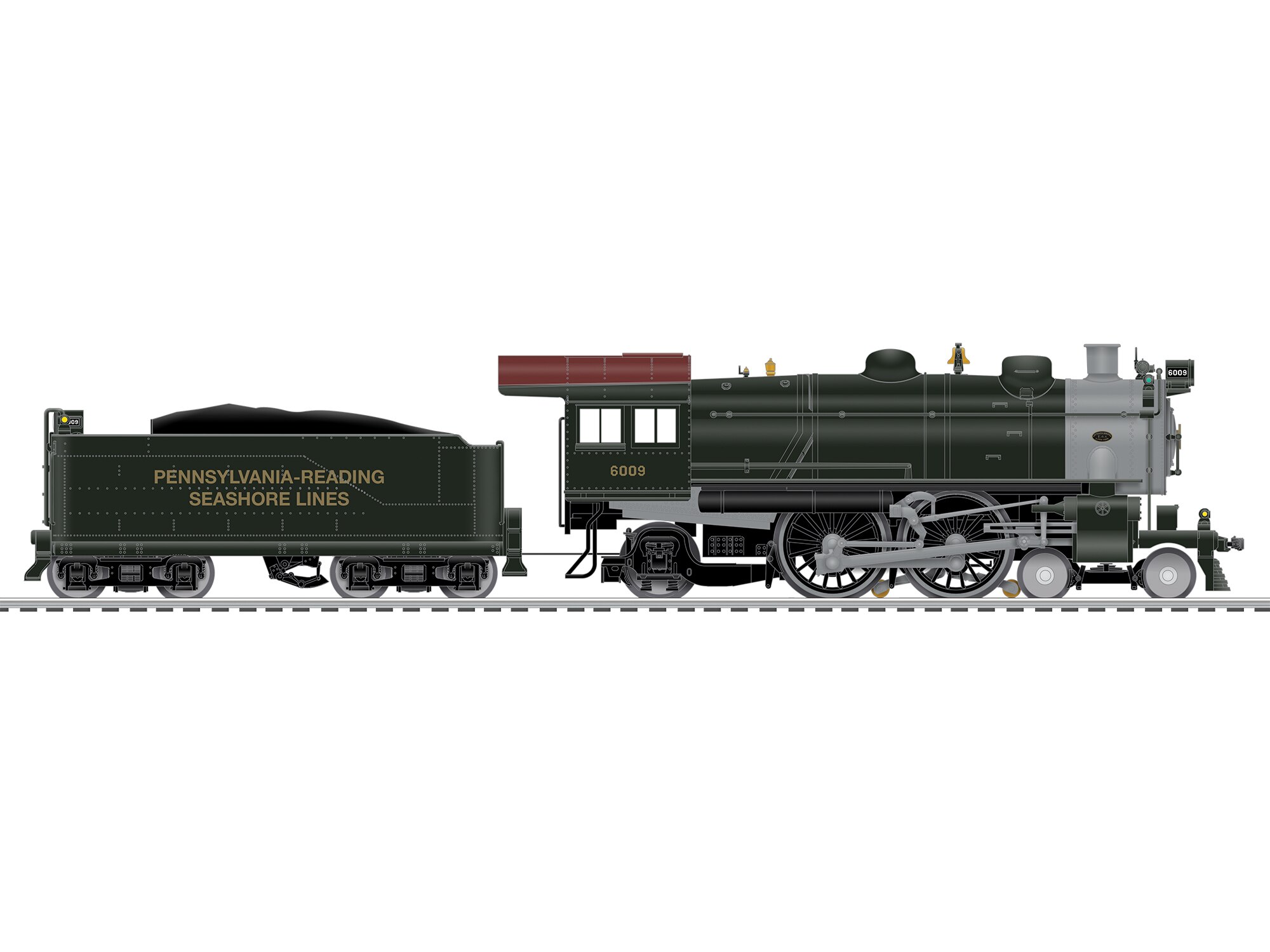 Pennsylvania-Reading Seashore Lines LEGACY E6 Atlantic #6009