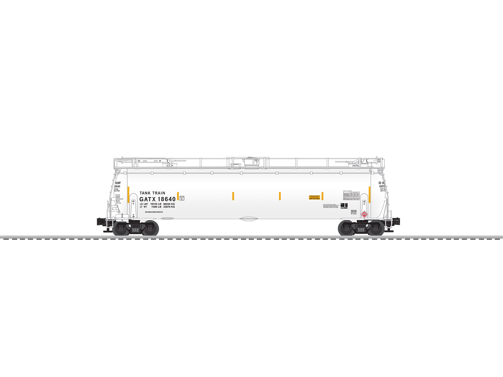 GATX TankTrain 2 Pack (white) #18639/18646