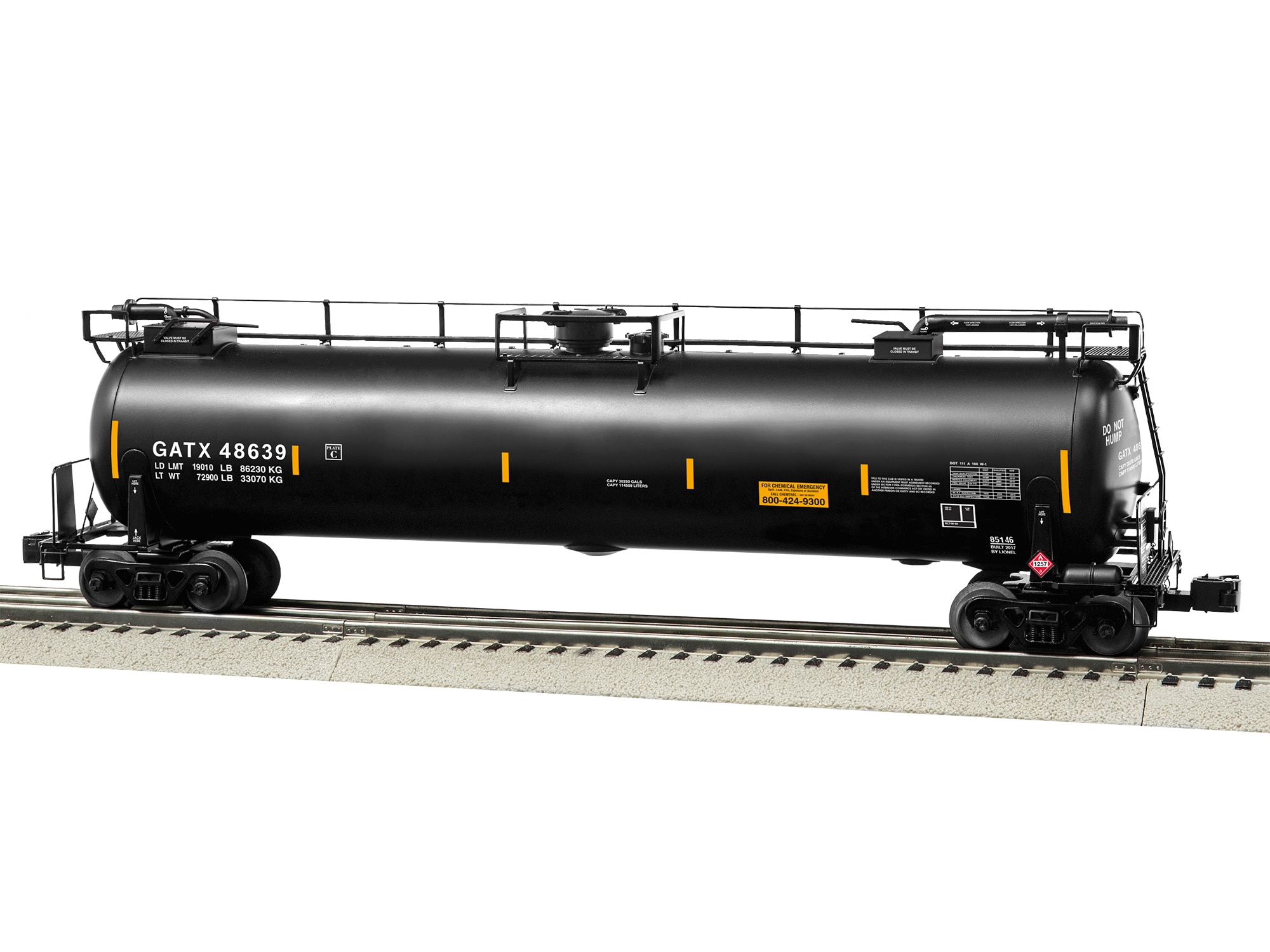 GATX TankTrain Intermediate Car #48639 (black