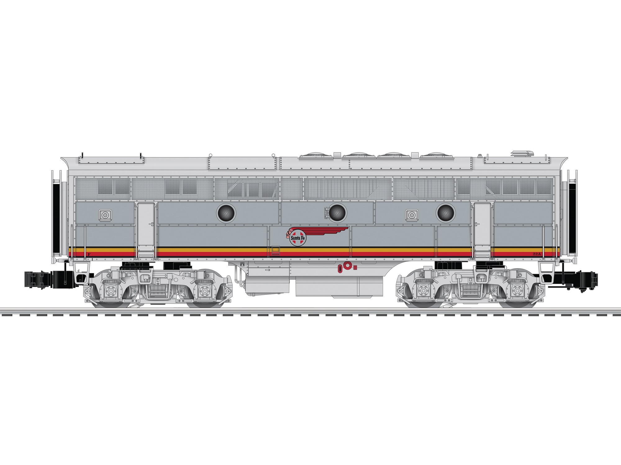 Santa Fe LEGACY F3 B-Unit (Powered) #22A