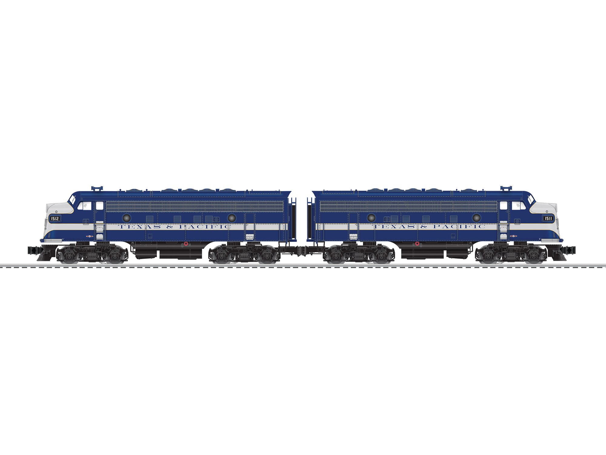 Texas & Pacific LEGACY F7 AA #1511A - 1512A