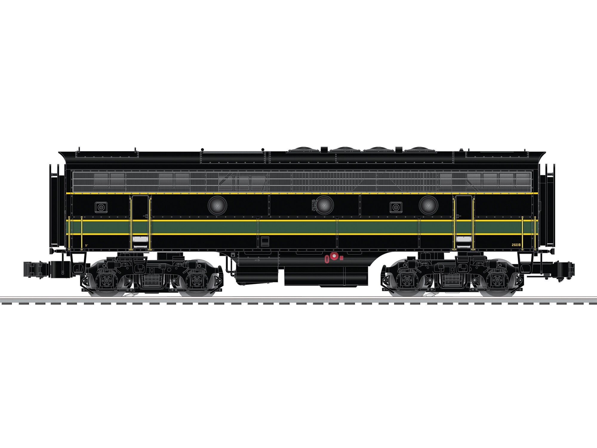 Reading LEGACY F3 B-unit (Powered) #260B