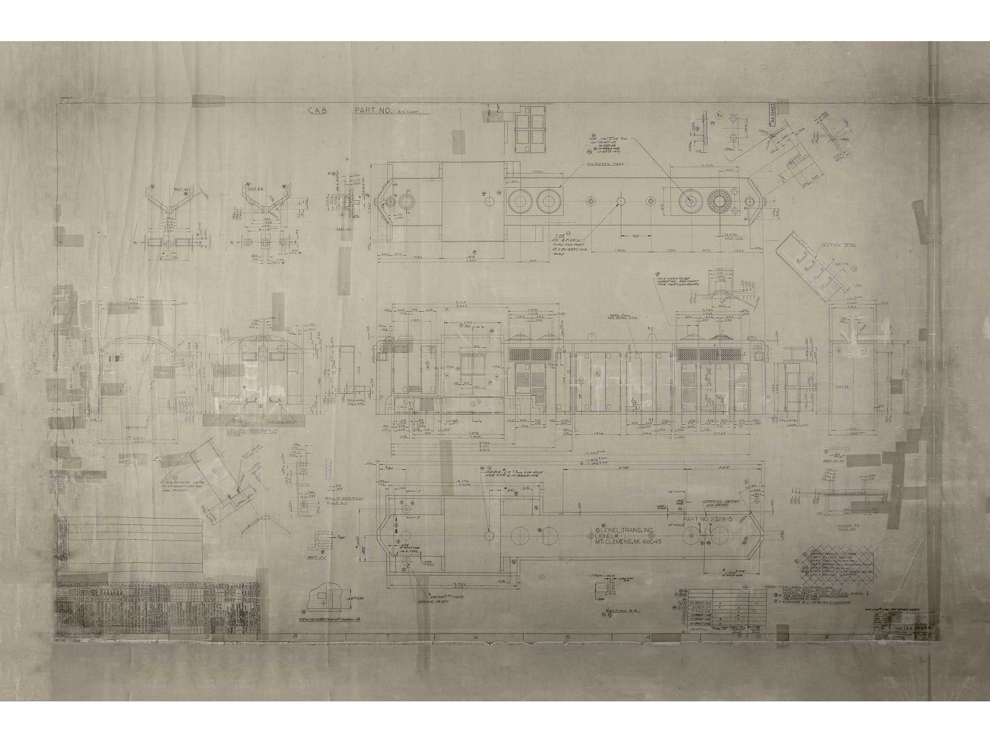 GP-9 Framed Blueprint (Small)