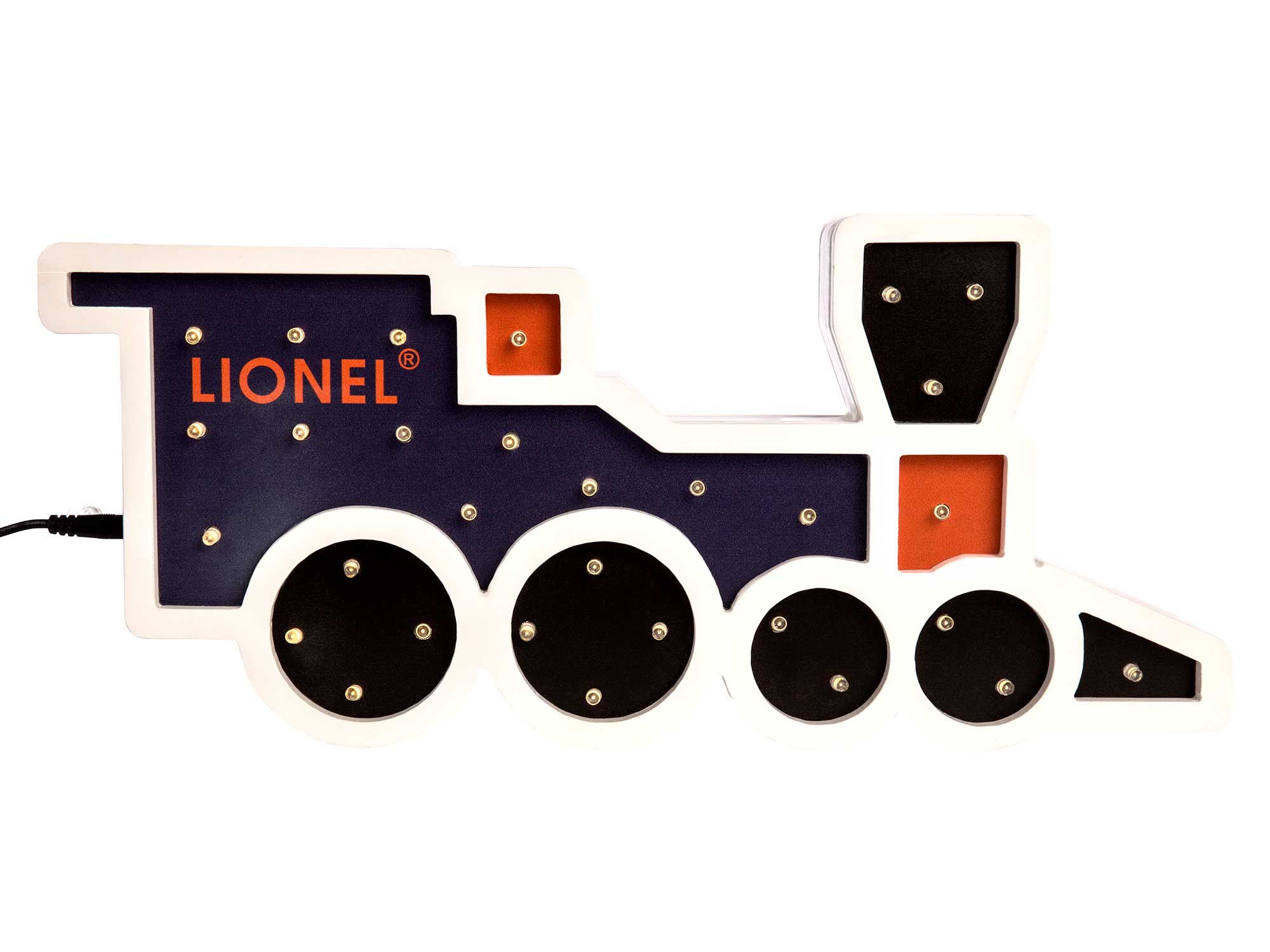 Wooden Train Marquee Light