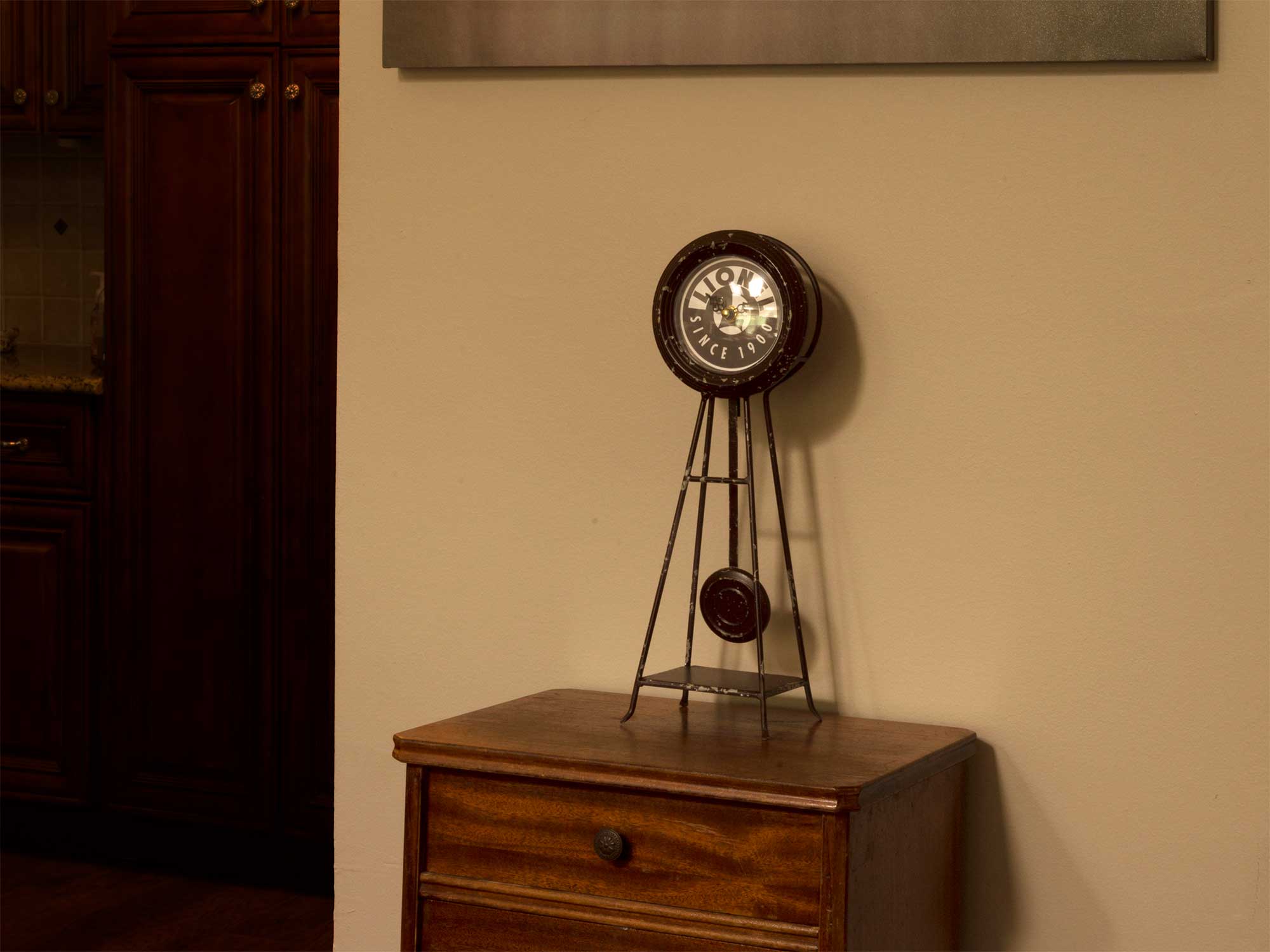 Iron Pendulum Table Clock