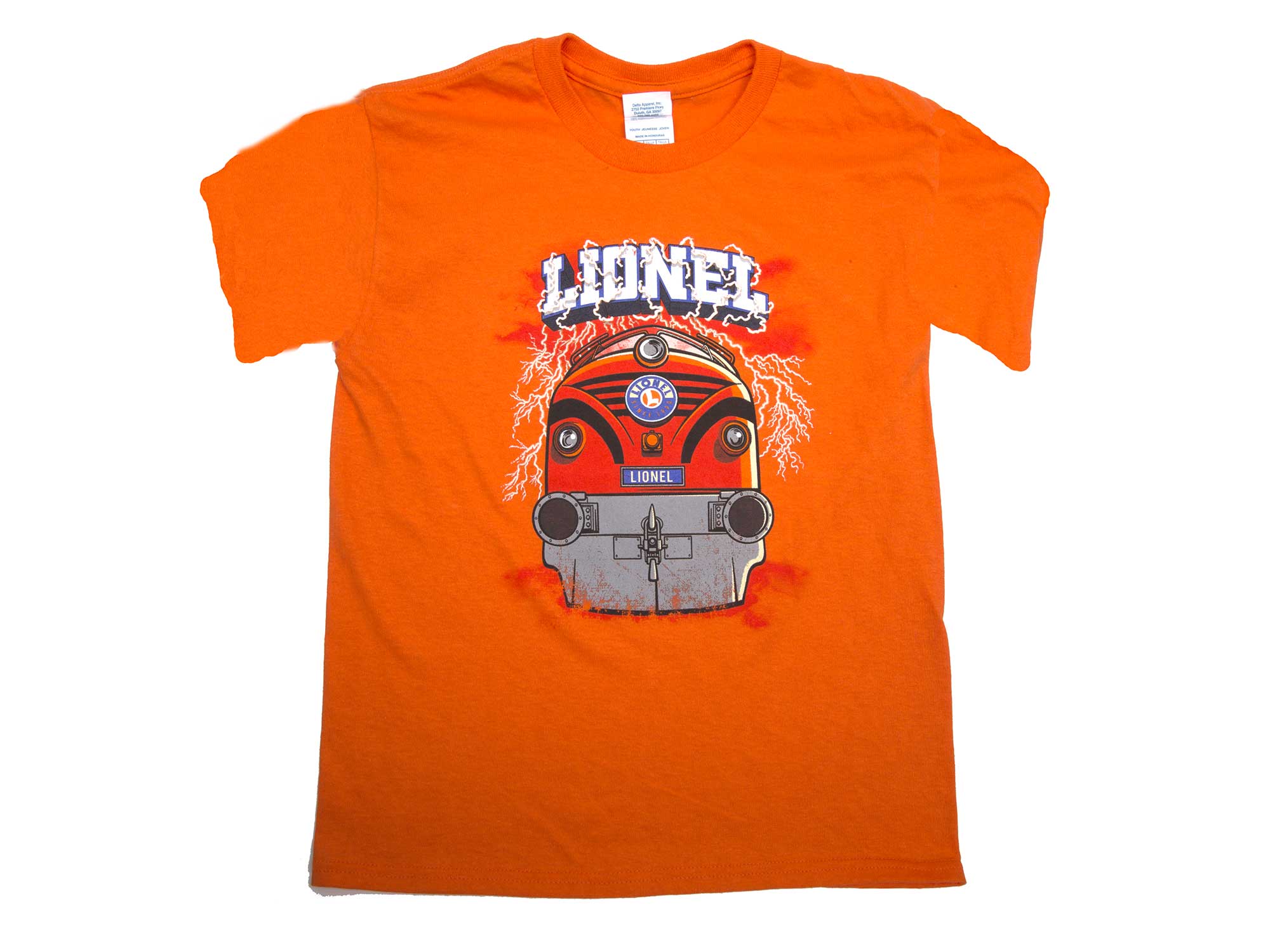 Youth T-Shirt - Orange Lightning