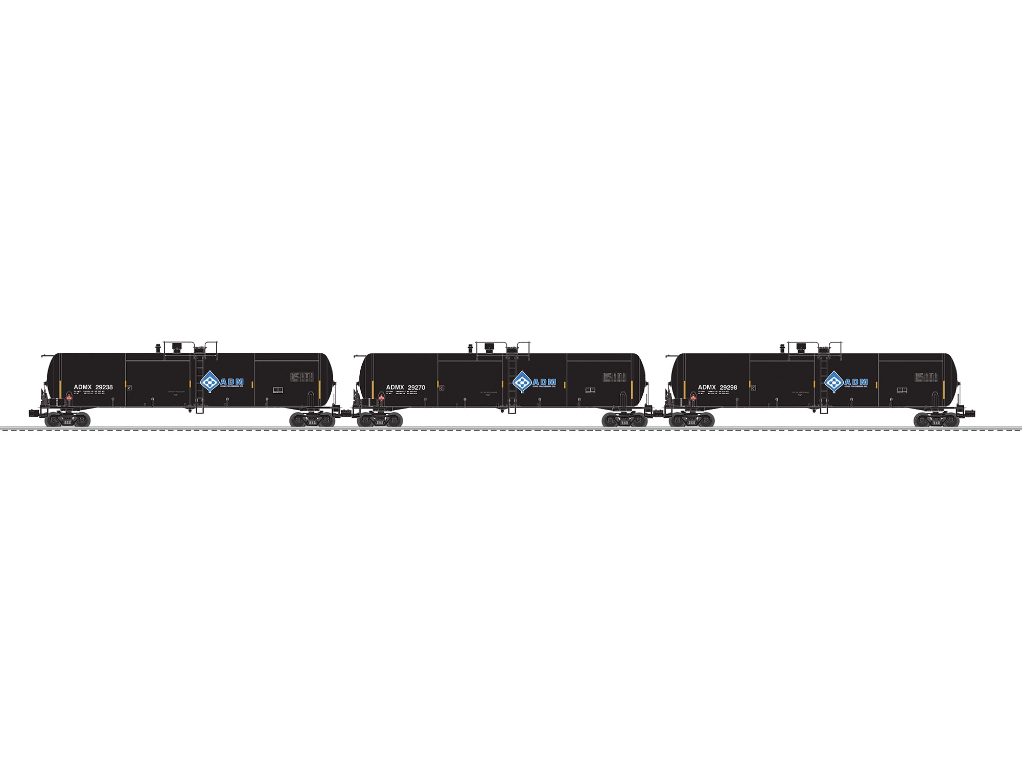 ADM Ethanol Tank Car 3 Pack B