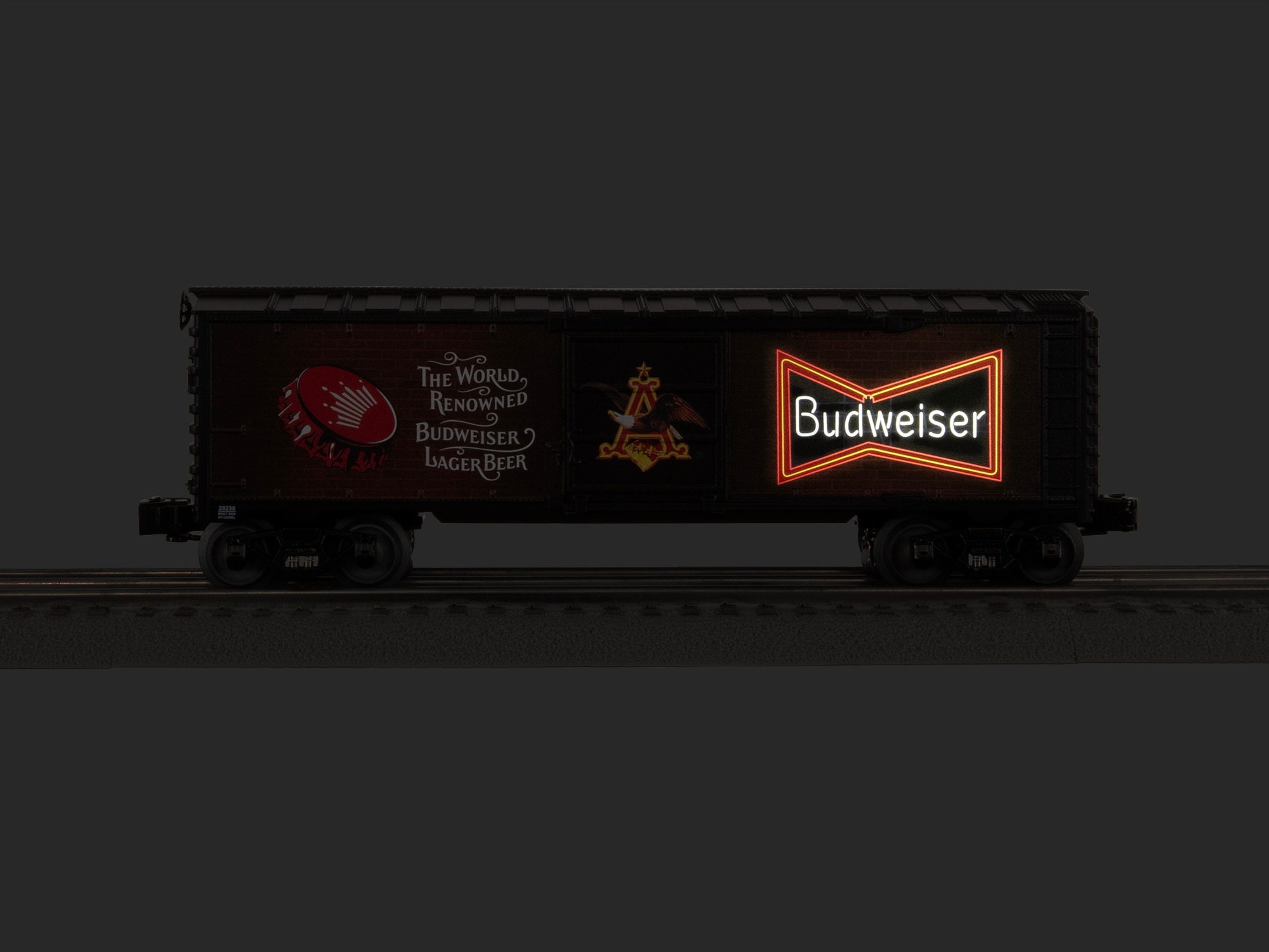 Budweiser Illuminated Bar Sign Boxcar #3
