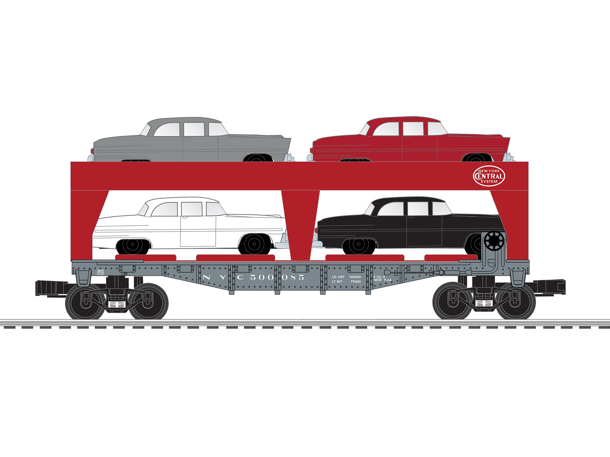 New York Central System Auto-Loader with Cars