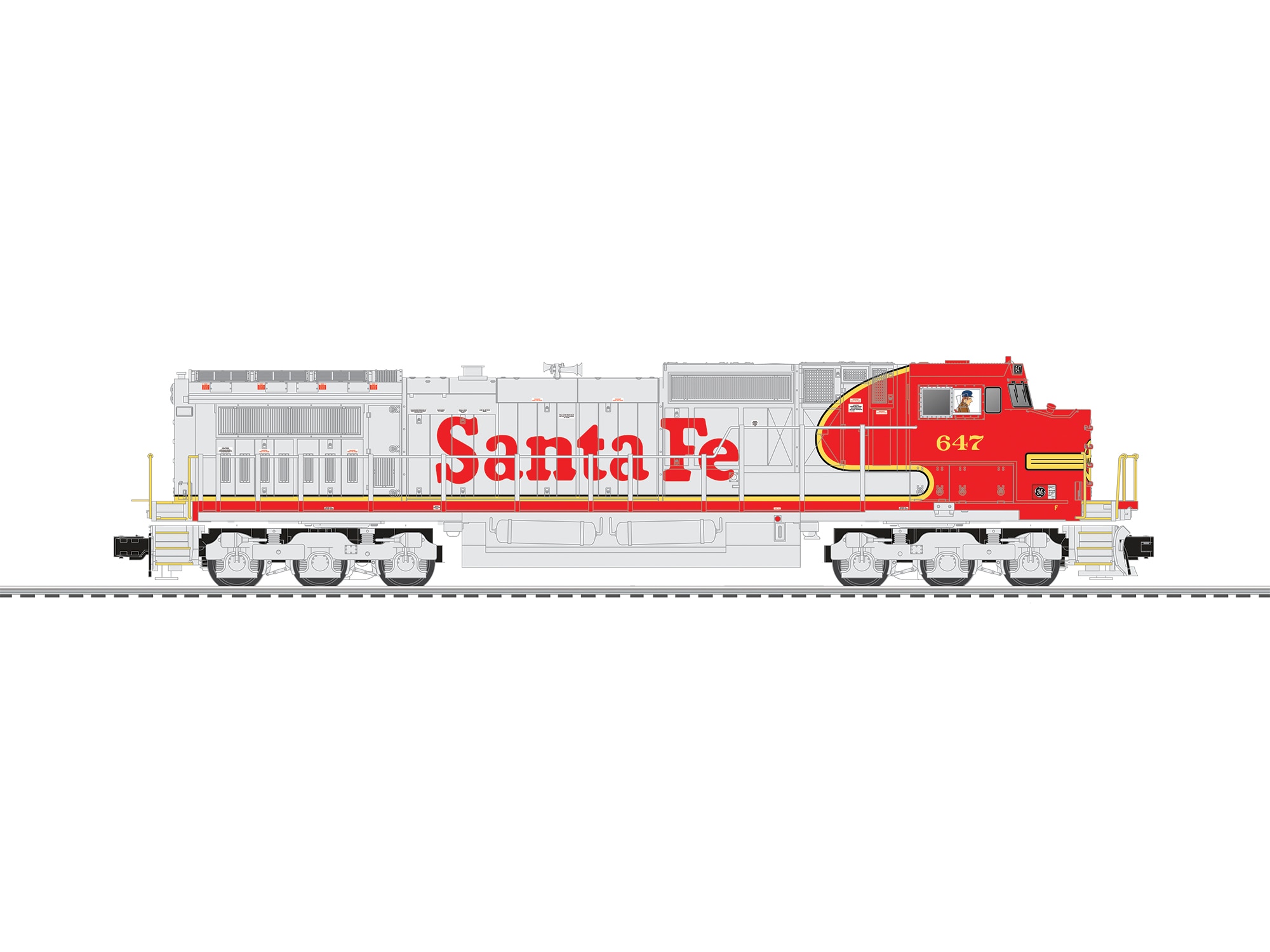 Santa Fe LEGACY C44-9W #647