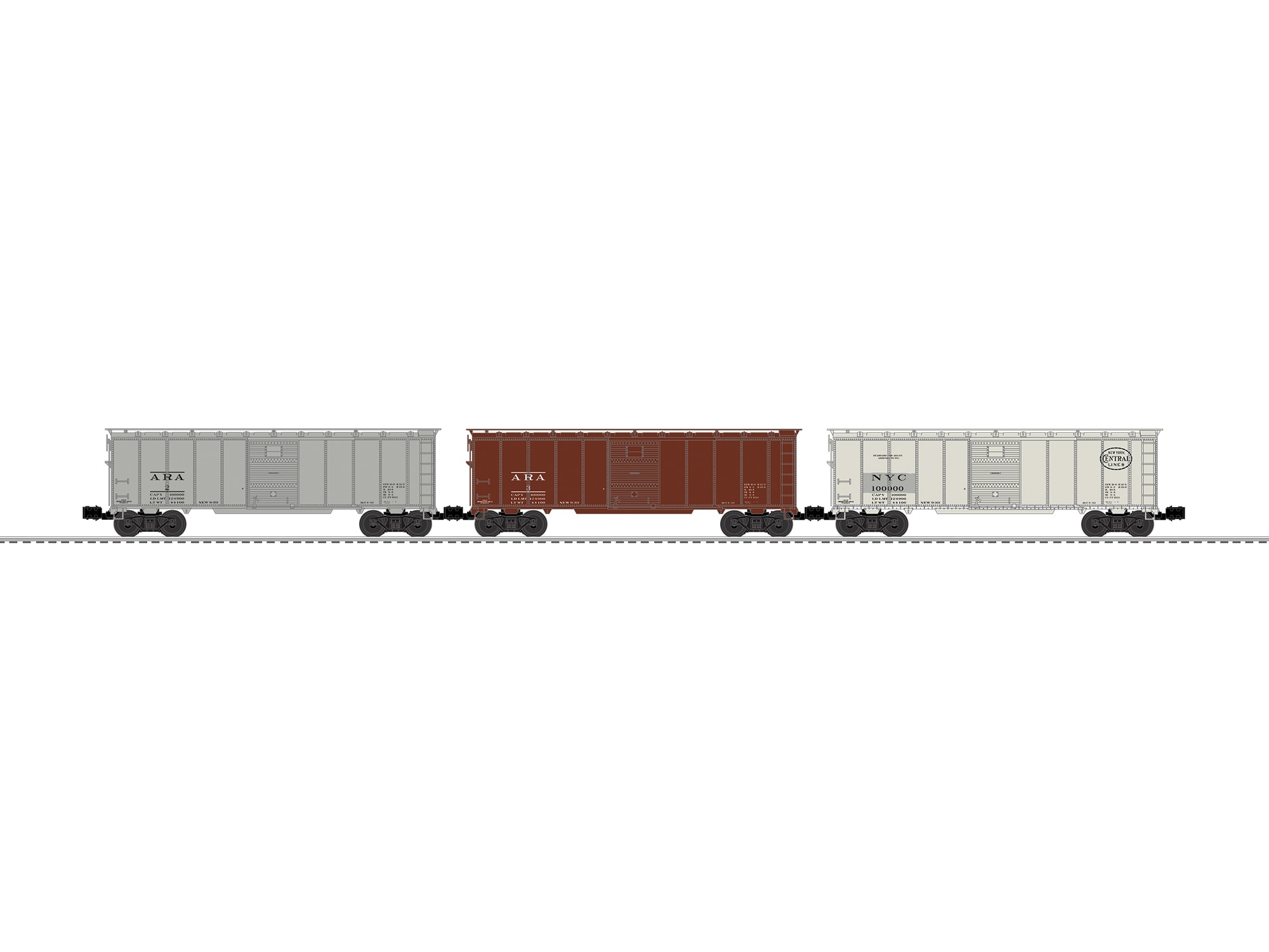 1932 ARA Boxcar 3 Pack